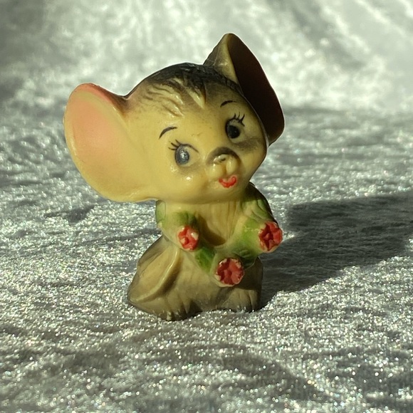 Other | Vintage Mcm Hard Plastic Small Mouse Figurine | Poshmark